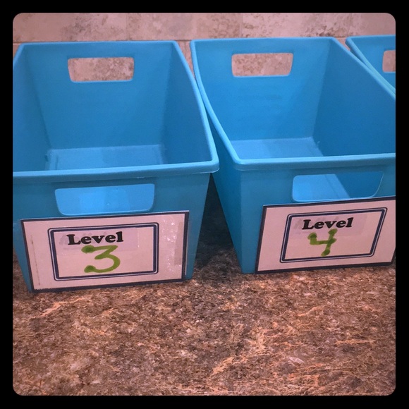 Storage & Organization | Teacher Storage Plastic Book Container Baskets ...